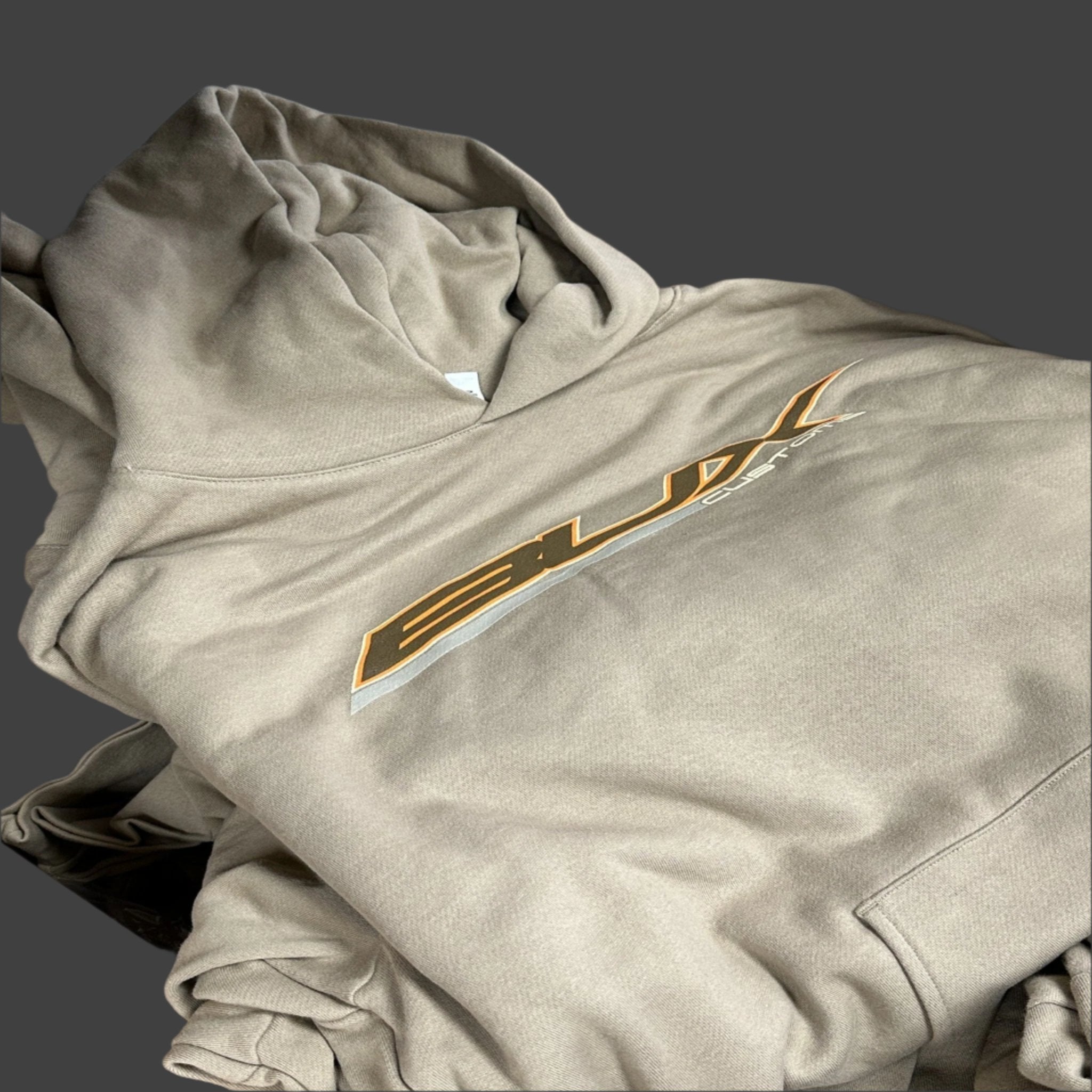 BUX orange logo pullover – Bux Customs